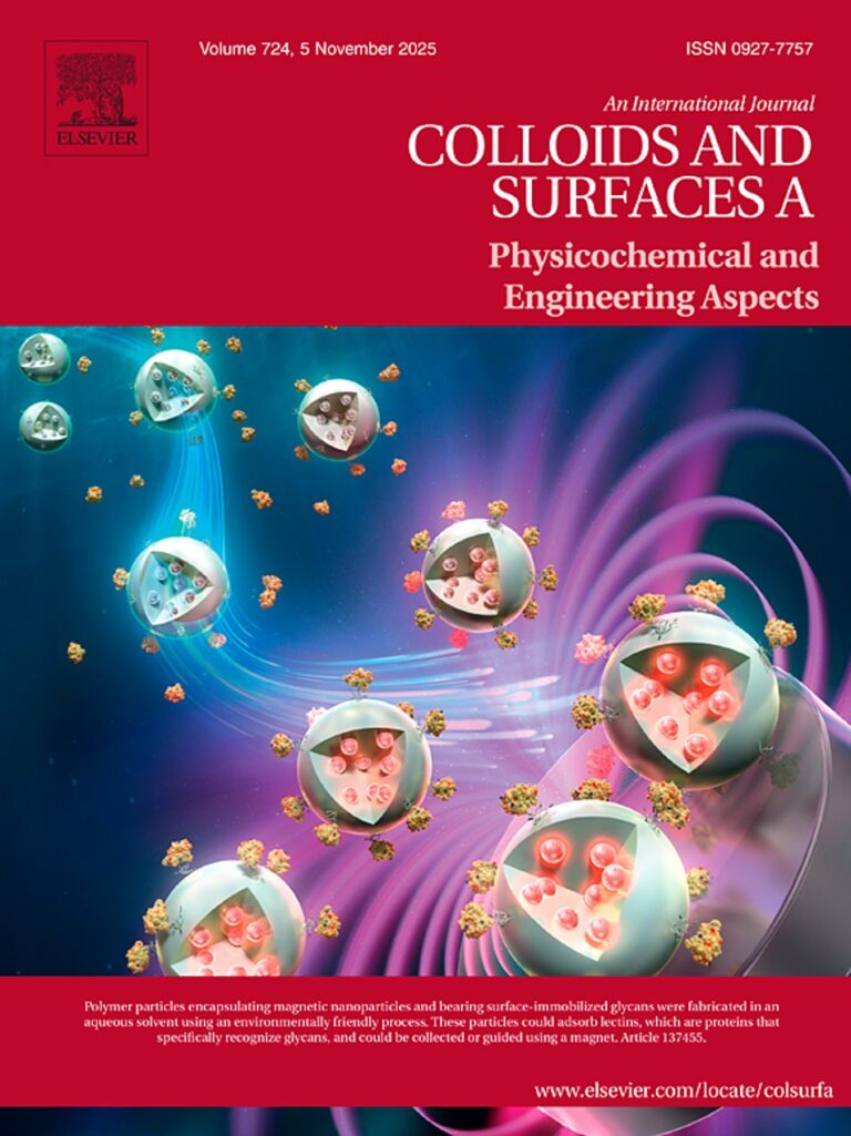 Colloids and Surfaces A: Physicochemical and Engineering Aspects誌の2025年第724巻のカバーアートに採用されました ...